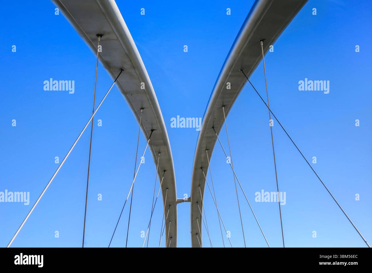 Details of a footbridge on St. Patrick's Island in Calgary Stock Photo ...