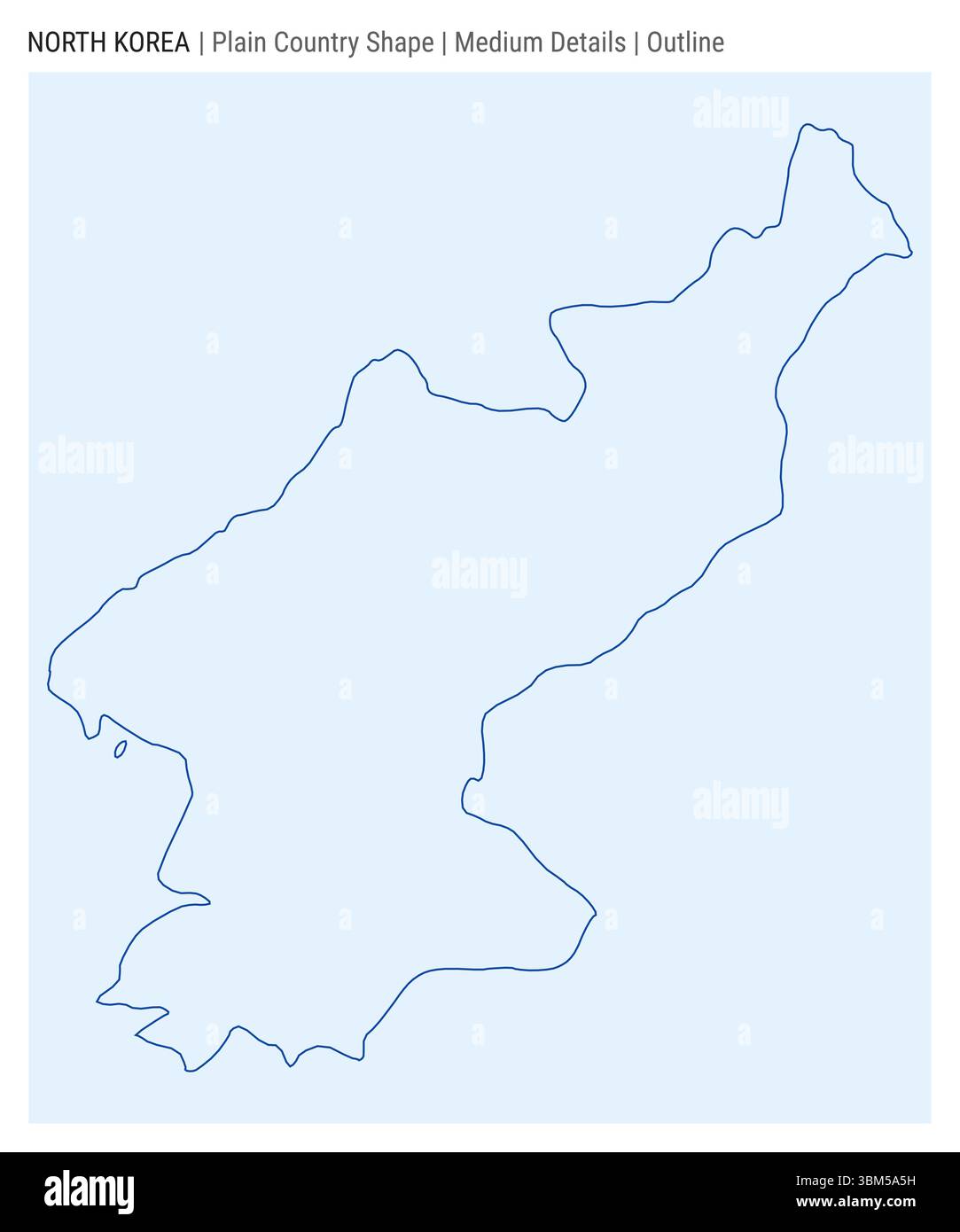 Map of korea outline hi-res stock photography and images - Alamy