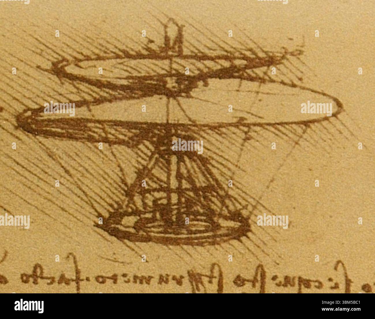 Leonardo da Vinci helicopter Stock Photo - Alamy