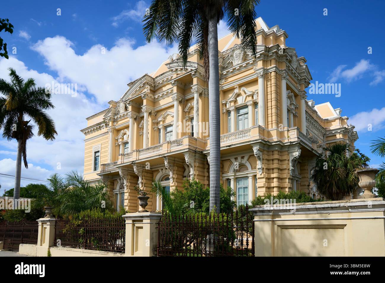 Mexico, Merida. Palacio Canton, a grand Beaux-Arts mansion with ornate ...