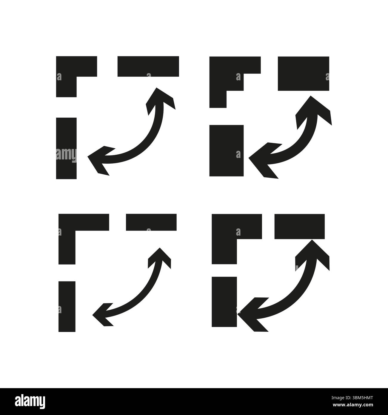 Abstract arrow elements. Dynamic motion symbols. Forward direction ...