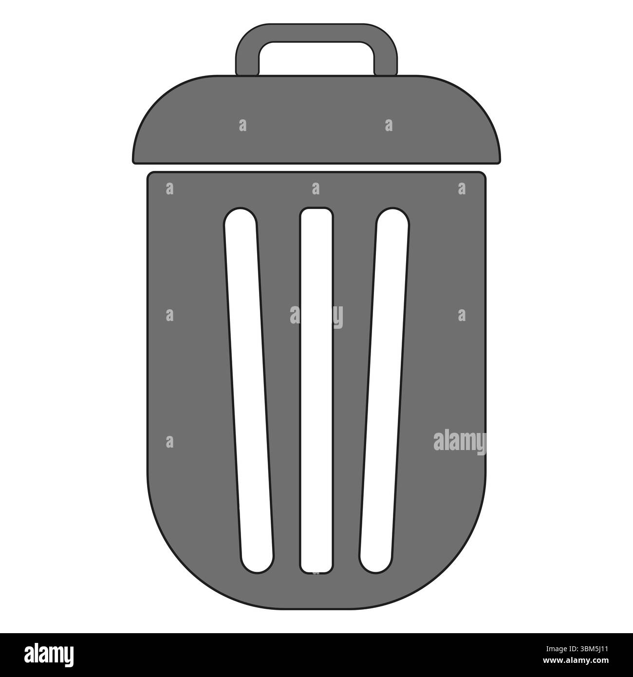 Trash bin icon. Waste container symbol. Garbage vector illustration ...