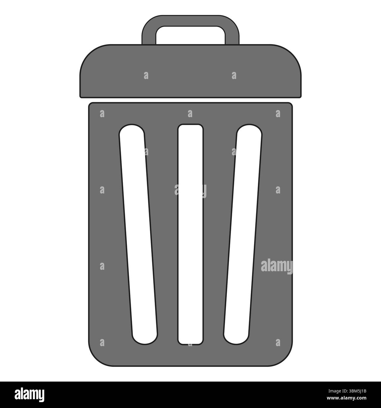 Waste bin icon. Trash container symbol. Garbage disposal illustration ...