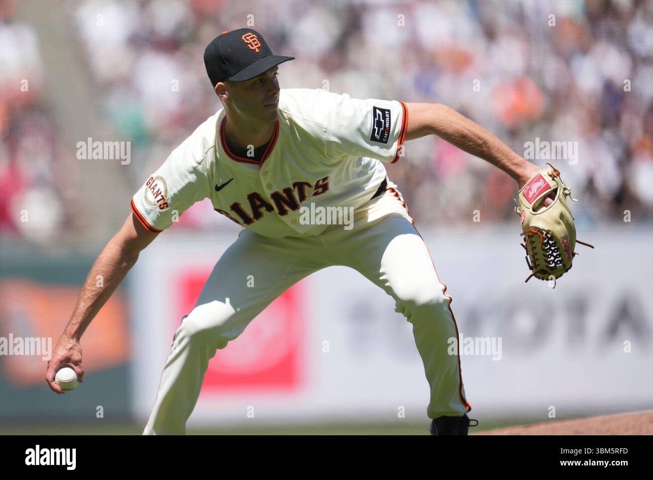 San Francisco Giants pitcher Tyler Rogers during a baseball game ...