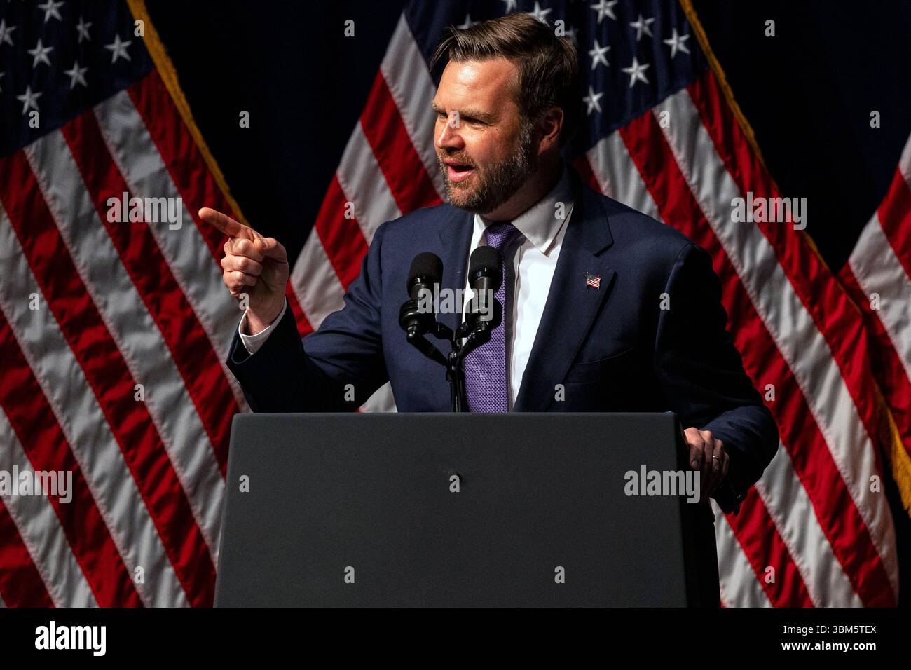 Vice President JD Vance speaks during the Ohio Republican Party dinner ...