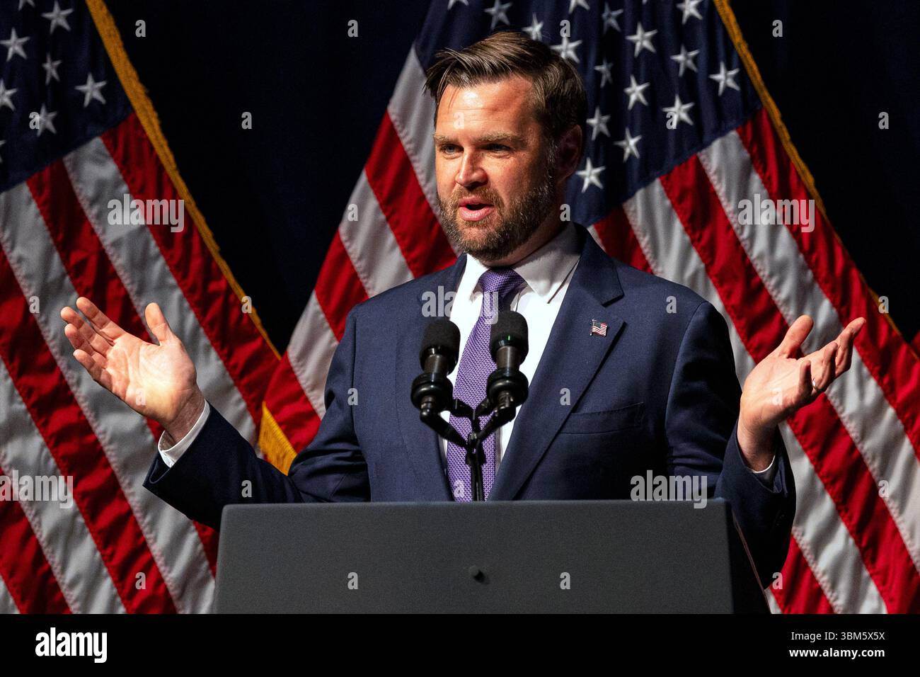 Vice President JD Vance speaks during the Ohio Republican Party dinner ...