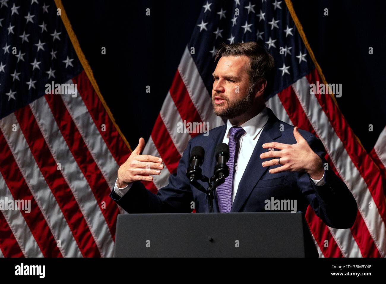 Vice President JD Vance speaks during the Ohio Republican Party dinner ...