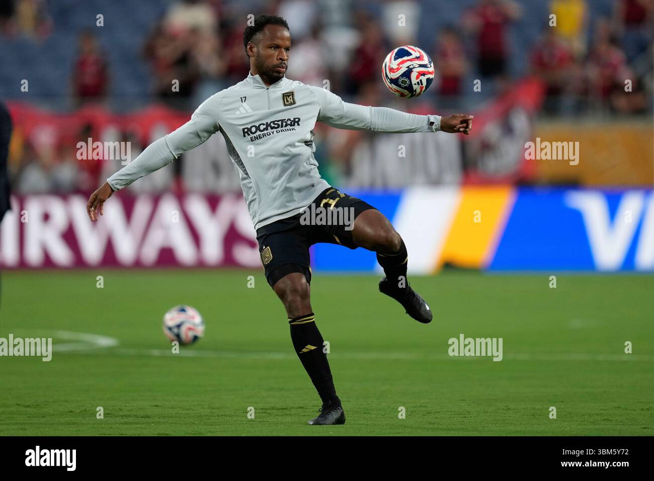 Los Angeles FC's Jeremy Ebobisse warms up before the Club World Cup ...