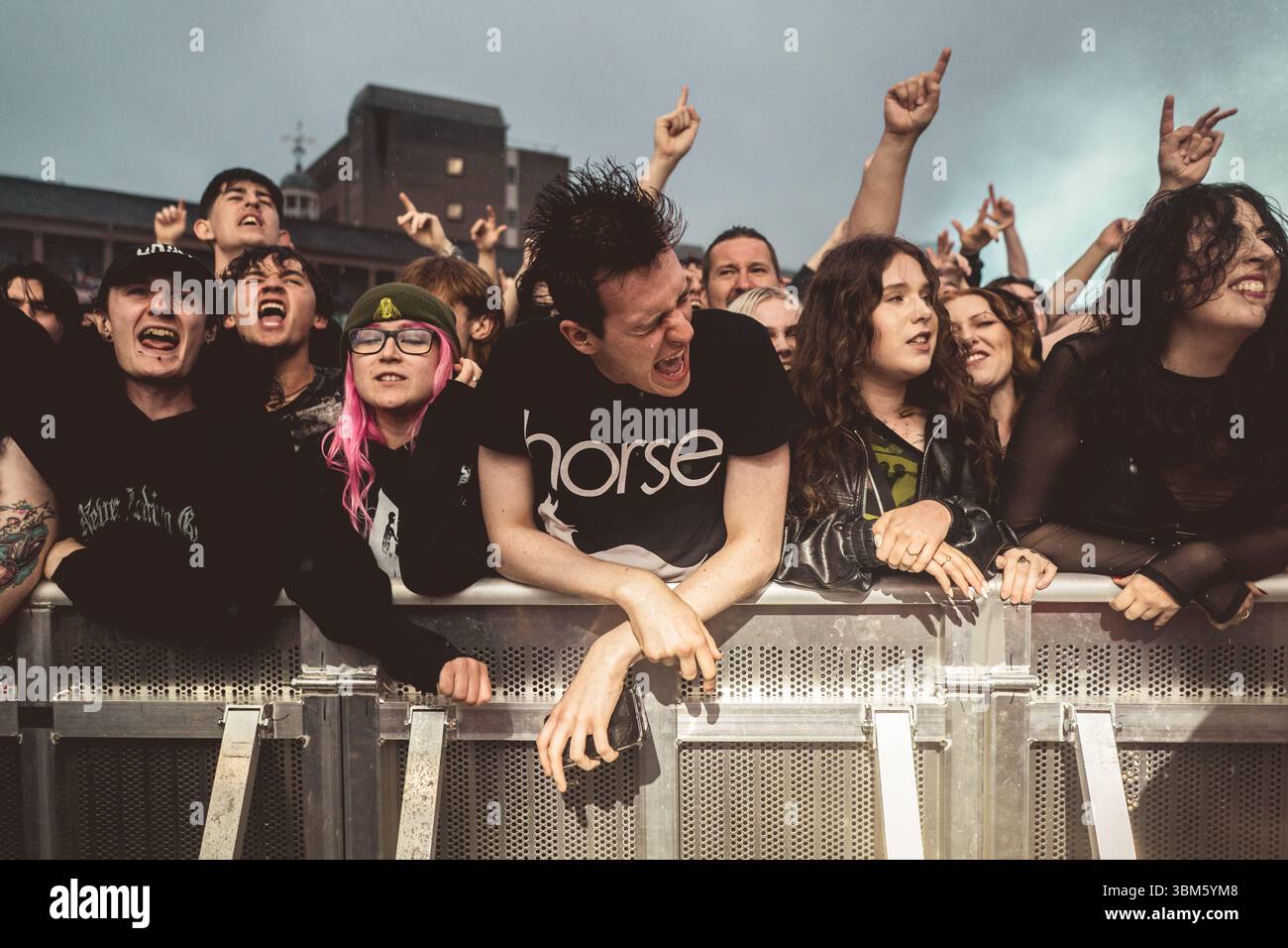 Deftones fans at The Piece Hall Halifax, 24.06.2025 Stock Photo - Alamy