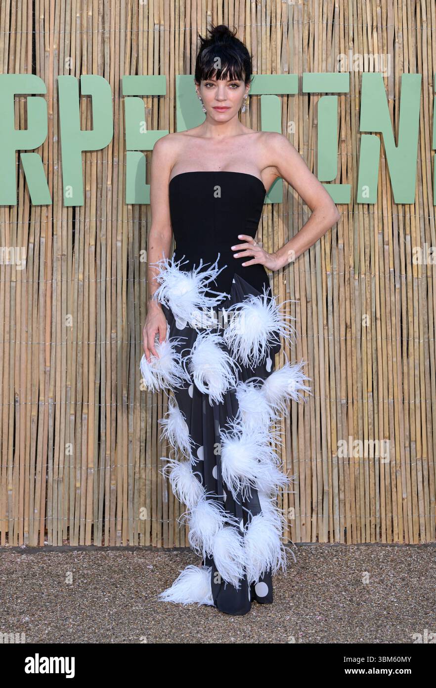 London, UK. June 24th, 2025. Lily Allen arriving at the Serpentine ...