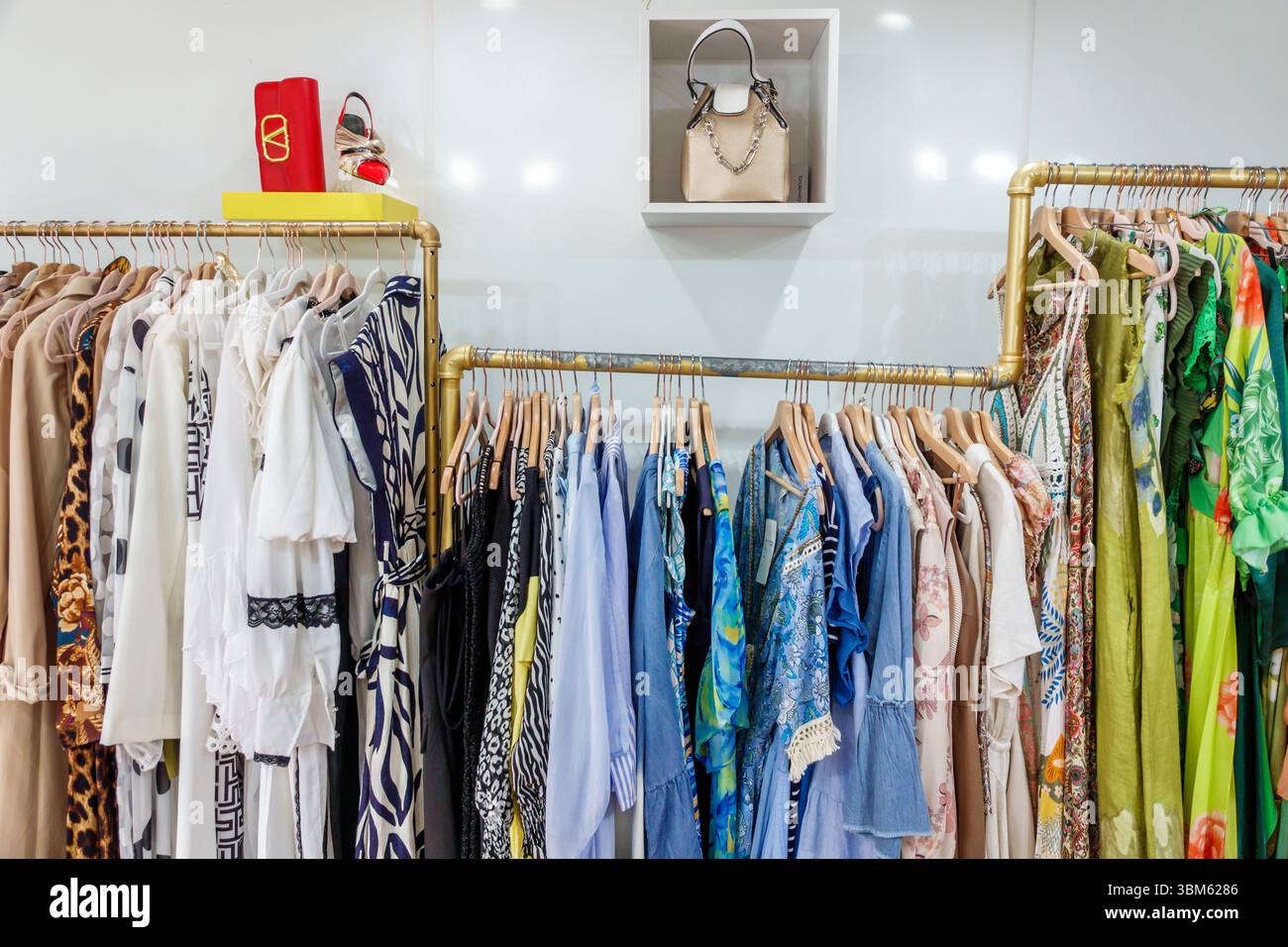 Stylish north beach clothing store interior hi-res stock photography ...