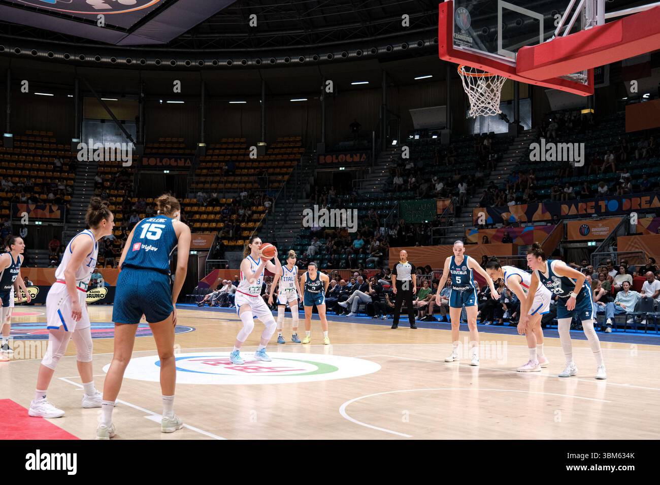 Lorela Cubaj (ITA) in action during the Group B match between Italy and ...