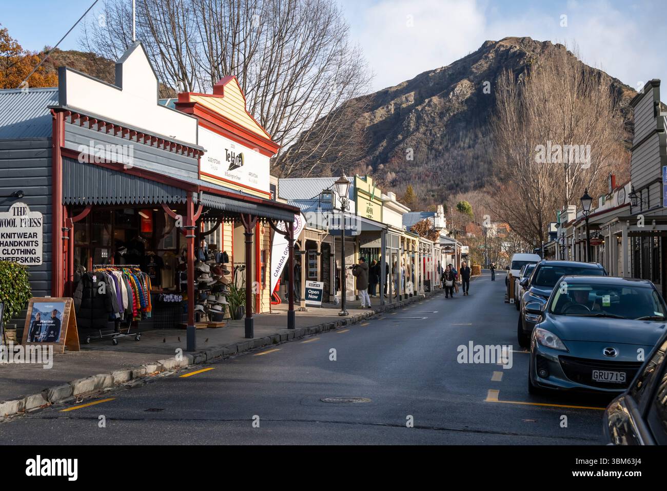 Shops in Buckingham Street, Arrowtown, Central Otago, South Island, New ...
