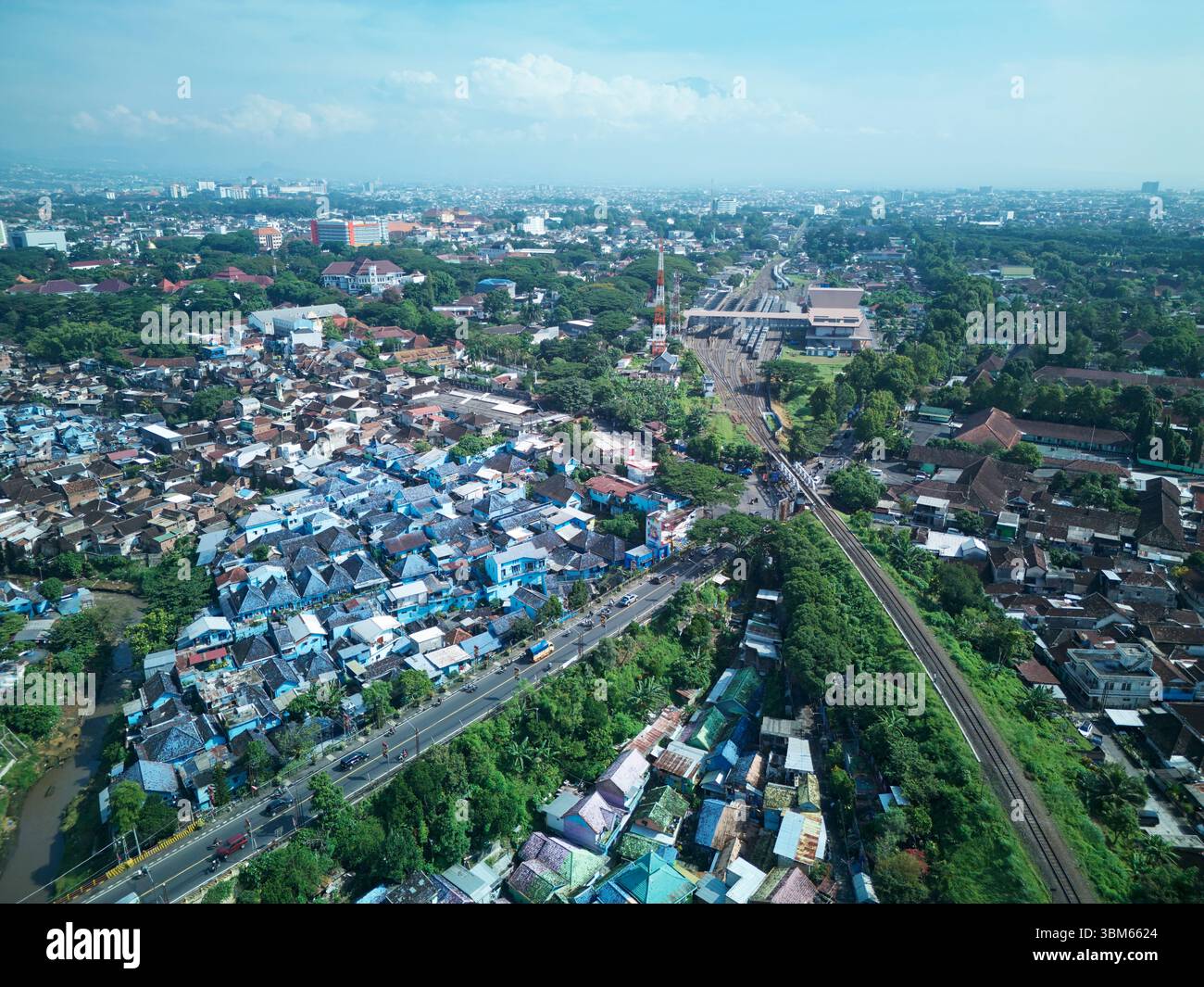 Blue village kampung biru arema hi-res stock photography and images - Alamy