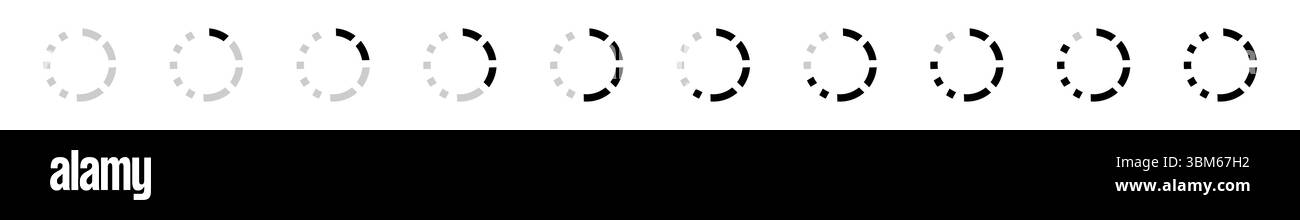 Dynamic loading spinning circles hi-res stock photography and images ...