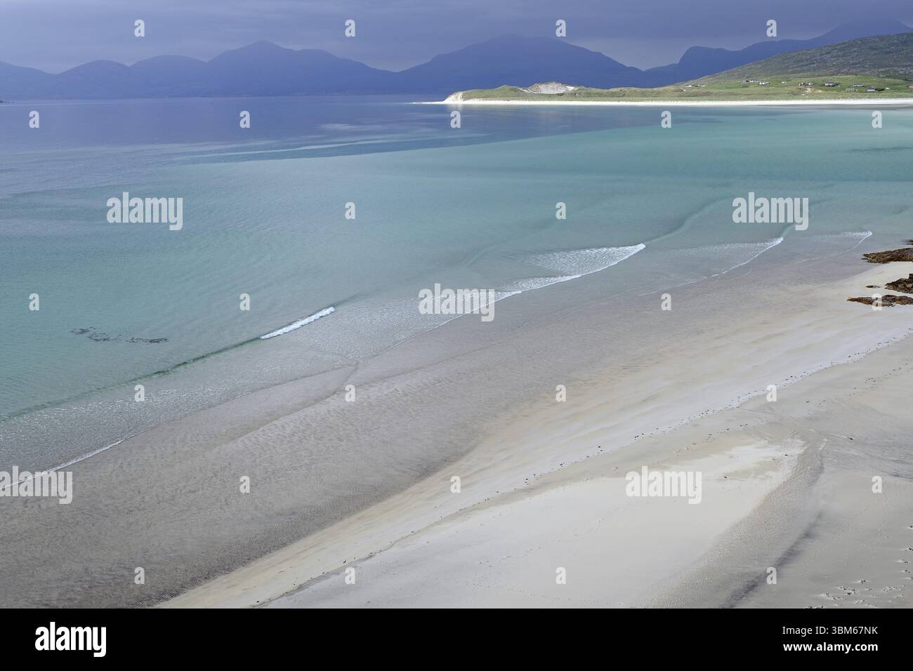 Serene empty beach gentle waves hi-res stock photography and images - Alamy
