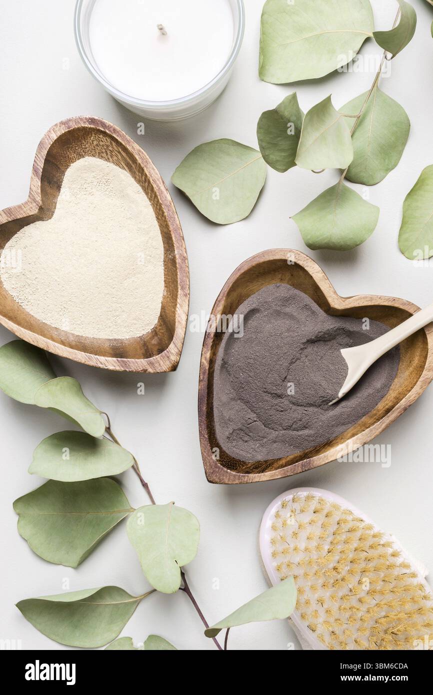 DIY organic cosmetics and spa concept. Natural ingredients for homemade ...