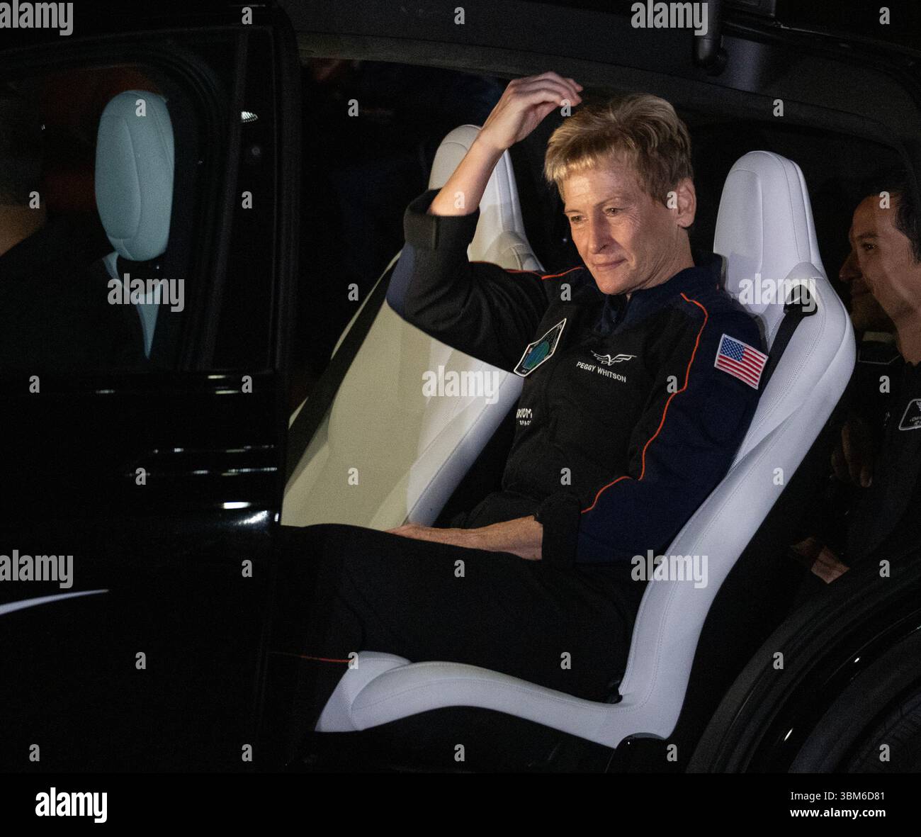 The Axiom 4 Commander Peggy Whitson arrives with her crew at Kennedy ...