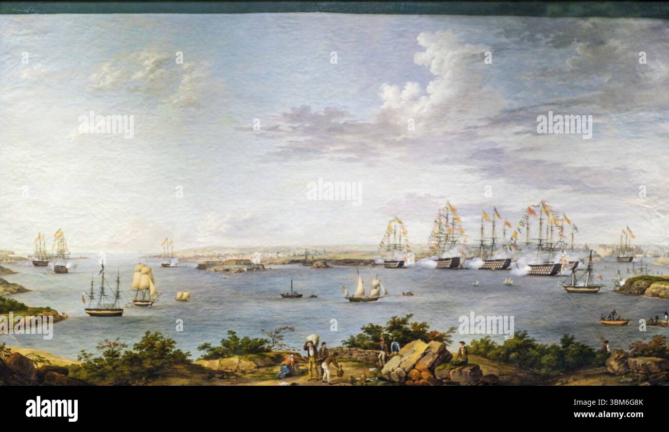 Spanish naval squadron gunning, Menorca Military Museum, old barracks ...