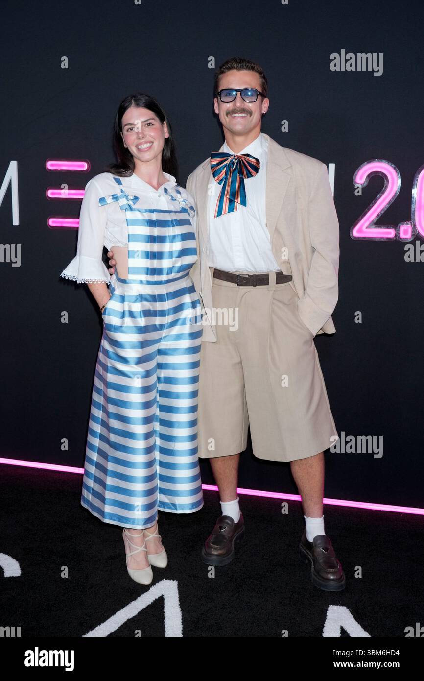 Julian Burzynski, Raphaelle Condo during the MEGAN 2.0 Premiere ...