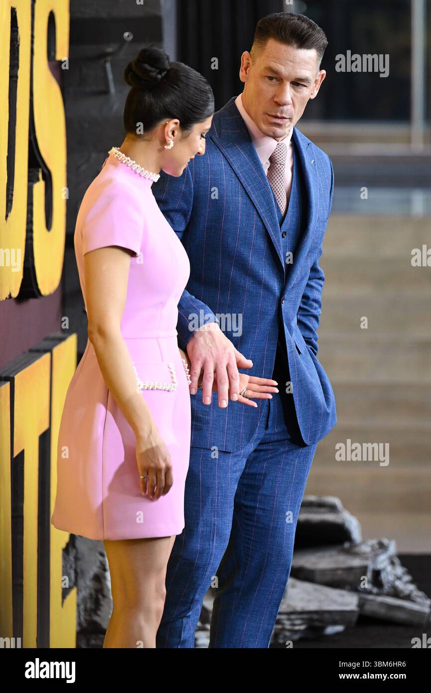 (L-R) John Cena and Shay Shariatzadeh attend Amazon's 'Heads of State ...