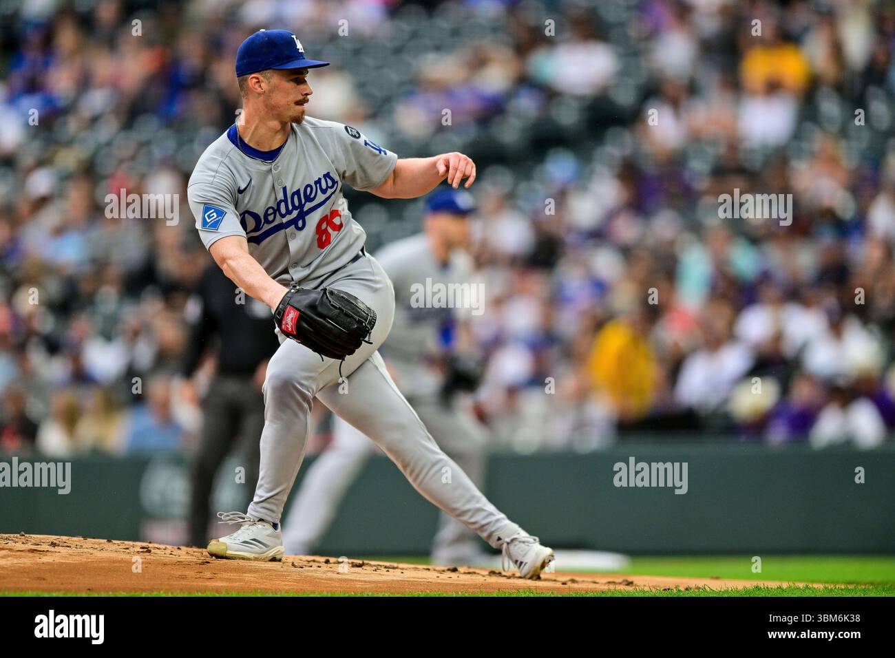 DENVER, CO - JUNE 24: Los Angeles Dodgers relief pitcher Jack Dreyer ...