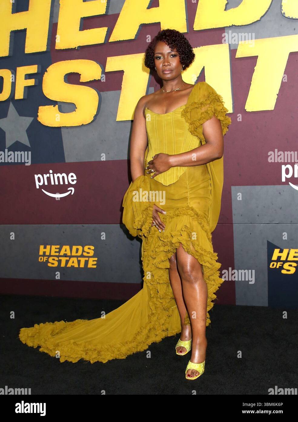 Sarah Niles attending Amazon's 'Heads of State' World Premiere held at ...