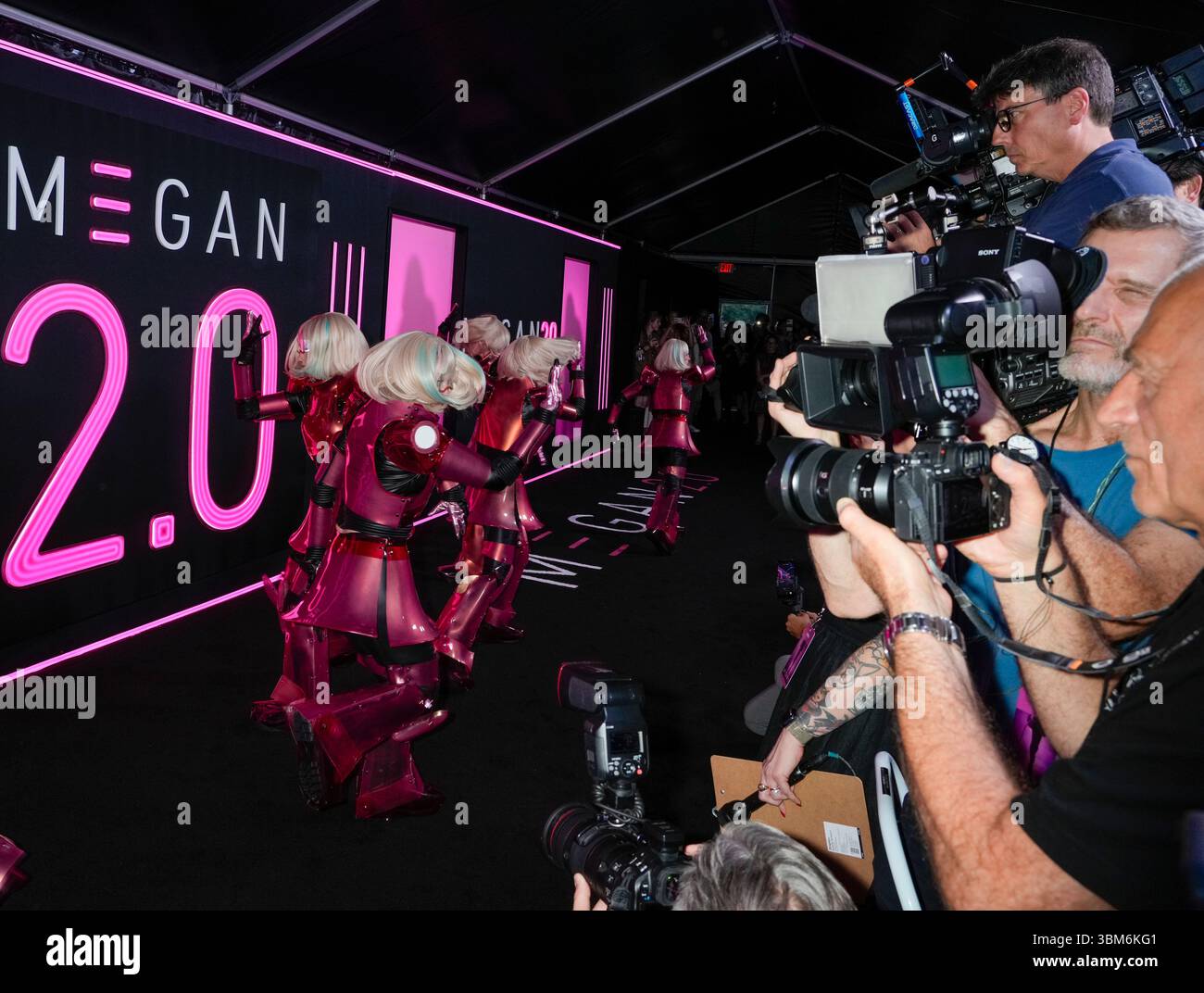 Megan Dancers during the MEGAN 2.0 Premiere presented by Universal ...