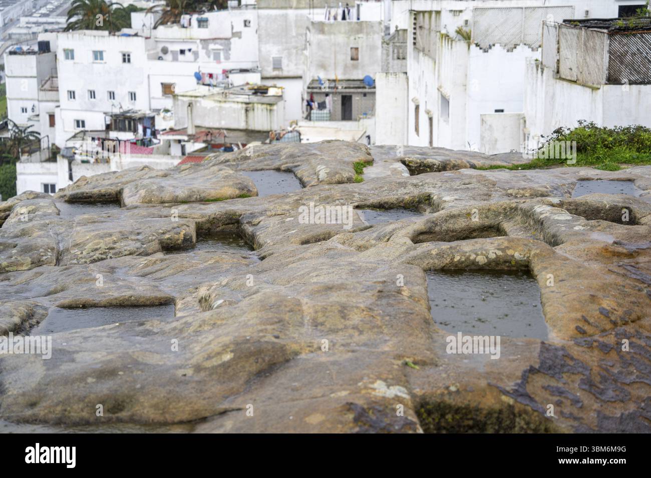 Phoenician necropolis in front of the Tangier medina, Marshan ...