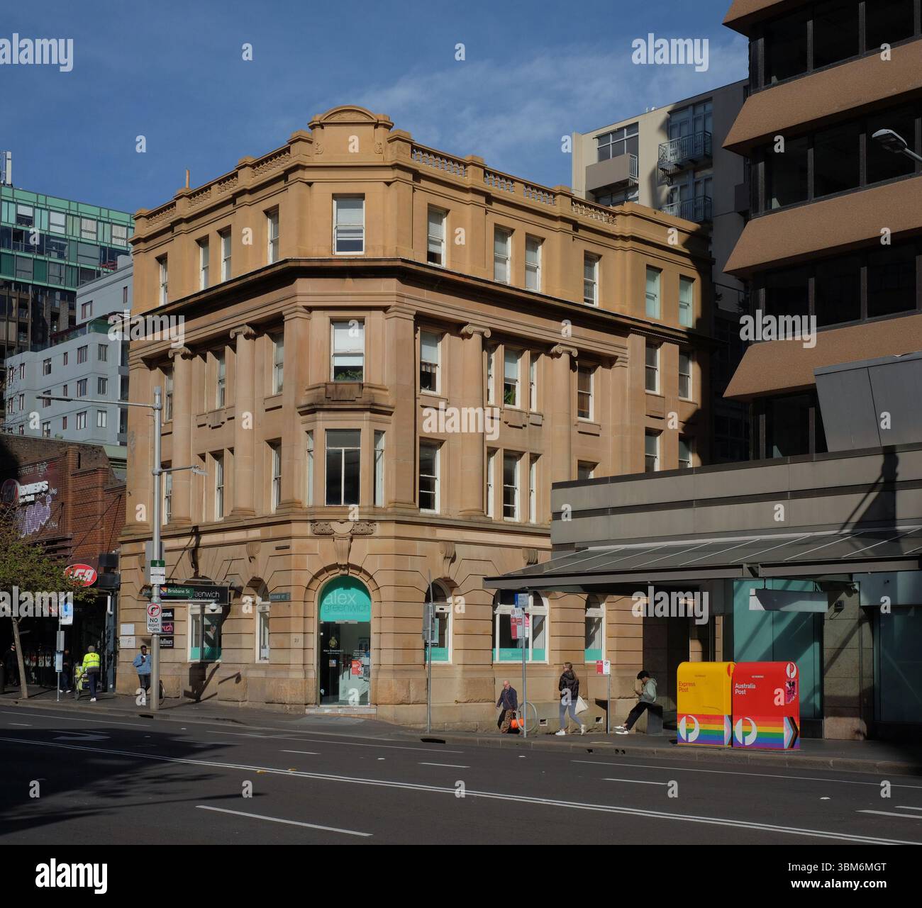 Sandstone Bank Building on Oxford Street Sydney Stock Photo - Alamy