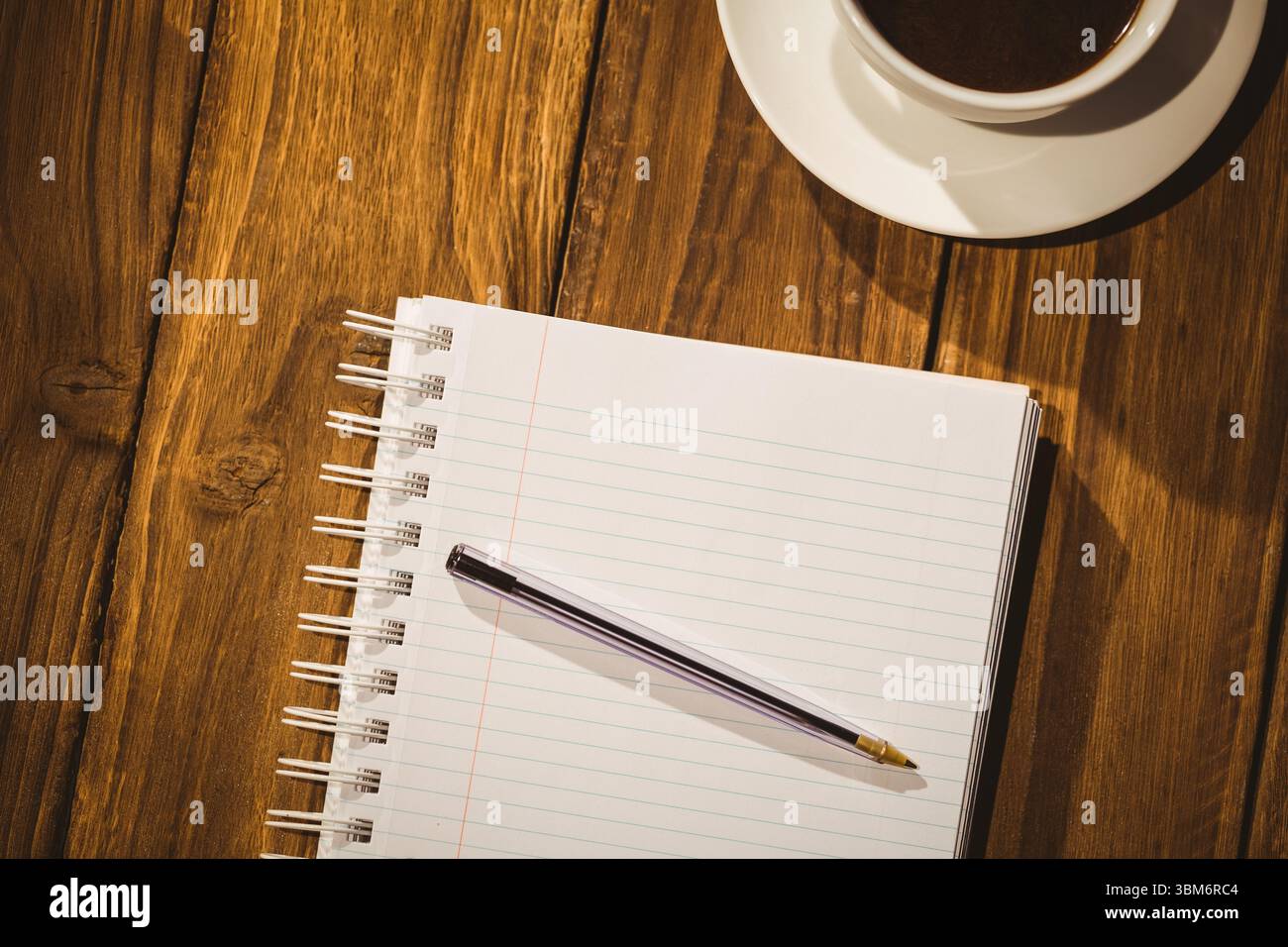 Desk coffee notepad hi-res stock photography and images - Alamy