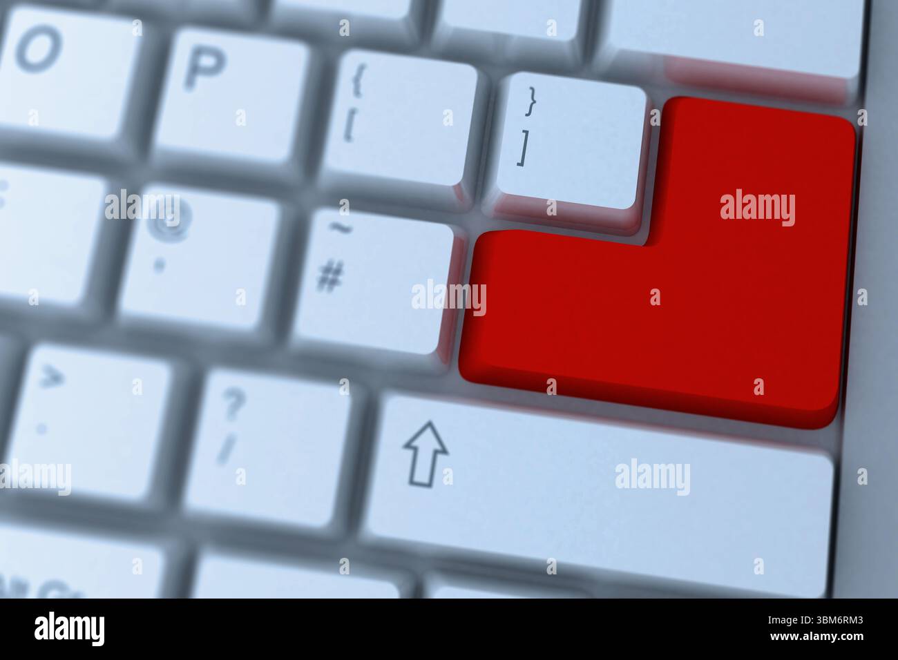 Red enter key on keyboard Stock Photo - Alamy