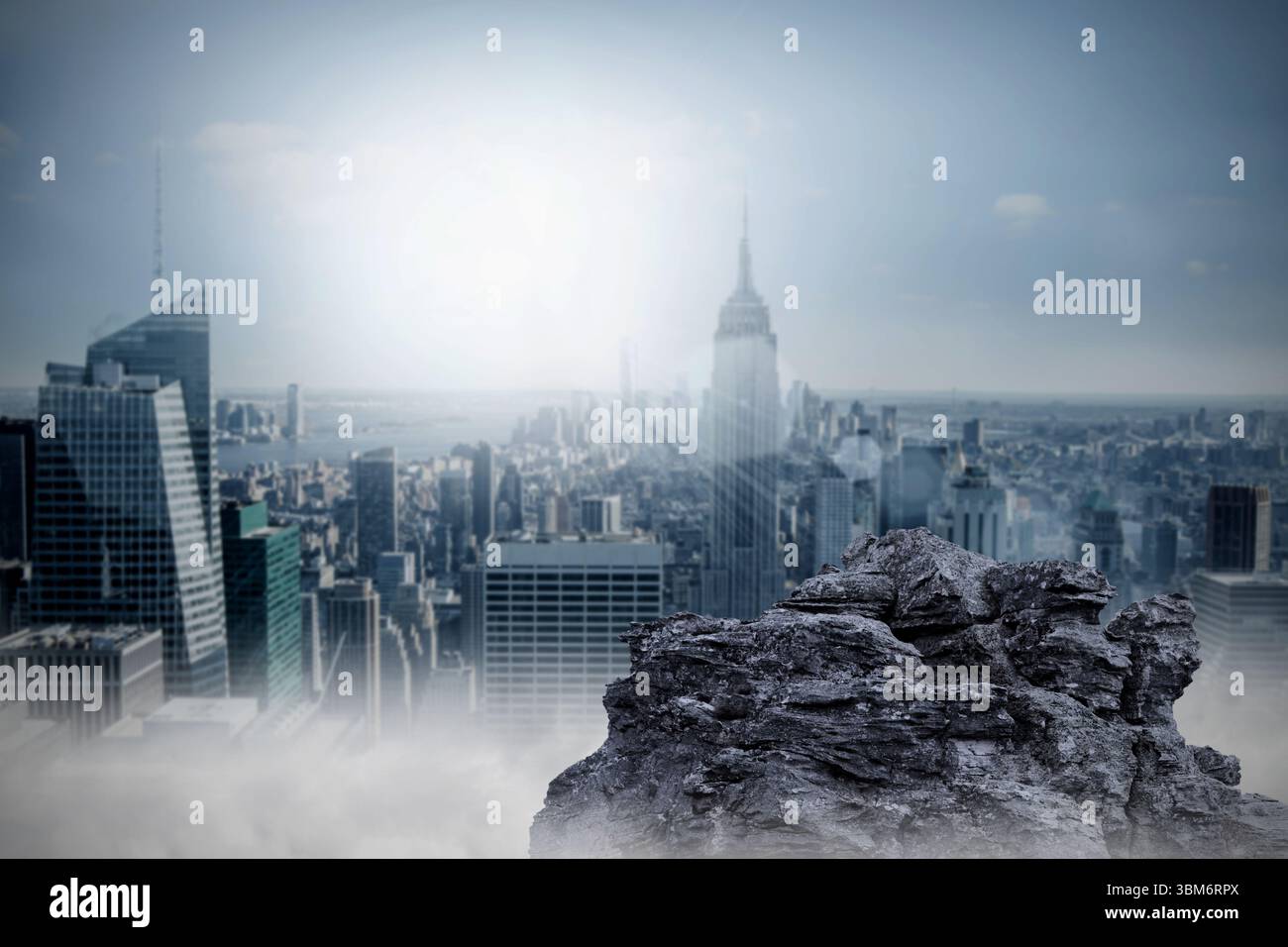 Skyscrapers modern city overlooking hi-res stock photography and images ...