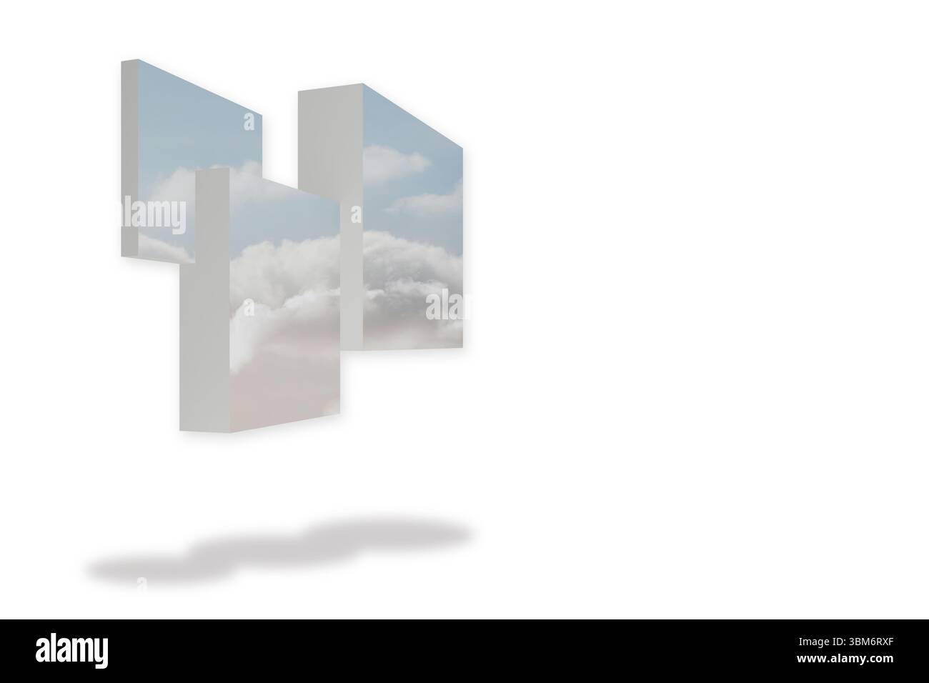 Floating blocks Cut Out Stock Images & Pictures - Alamy