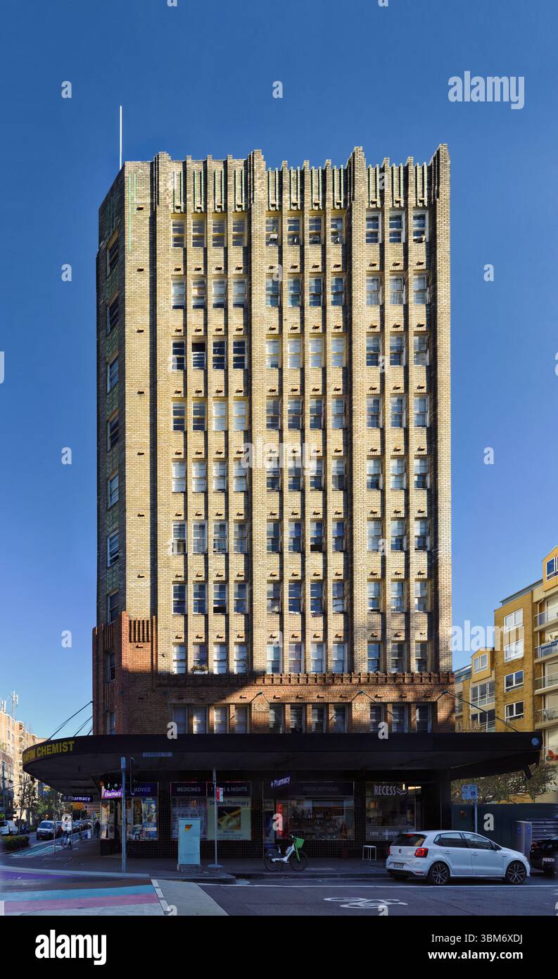 Belgenny Flats (1937) Taylor Square, ten-storey block of flats Inter ...