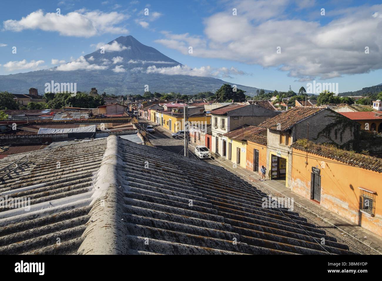 Volcano of Agua, known as Hunahpu, Antigua Guatemala, department of ...