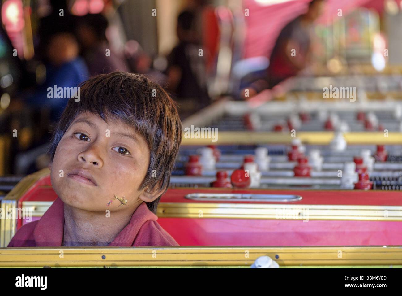 Table football, San Gaspar Chajul, Quiche Department, Ixil Triangle ...