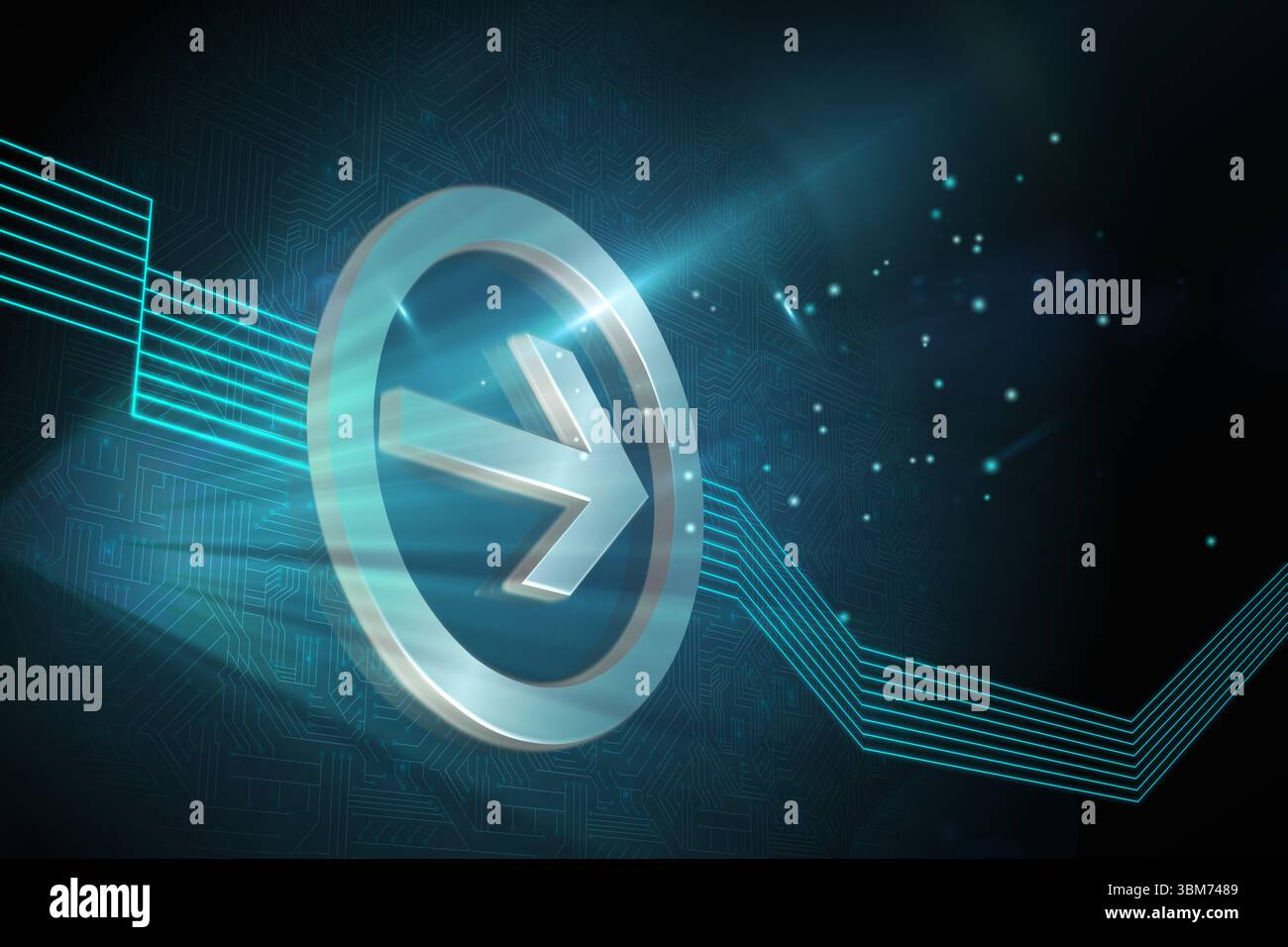 Shiny arrow pointing to the right Stock Photo - Alamy