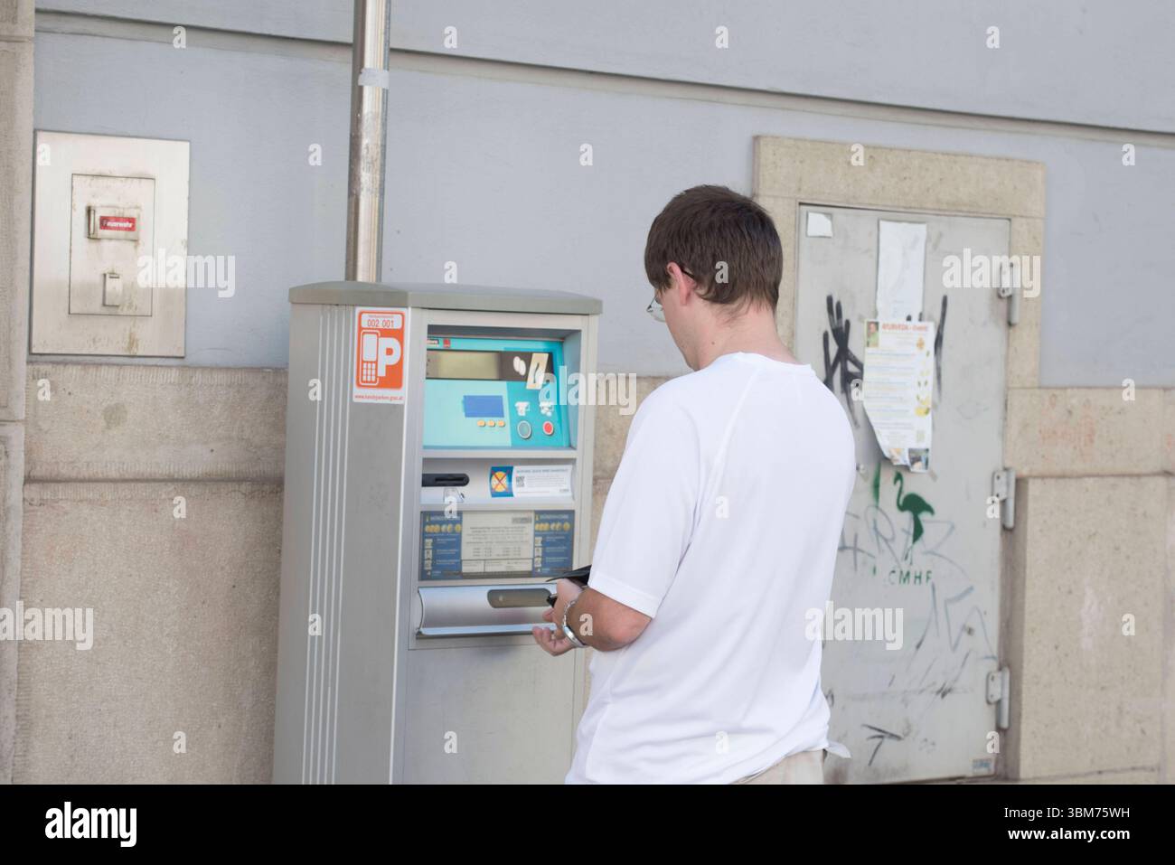 parking meter or pay and display machine for purchasing a ticket ...