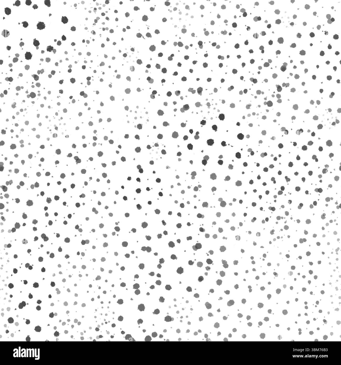 Illustration of seamless black dot pattern with different hand-drawn ...