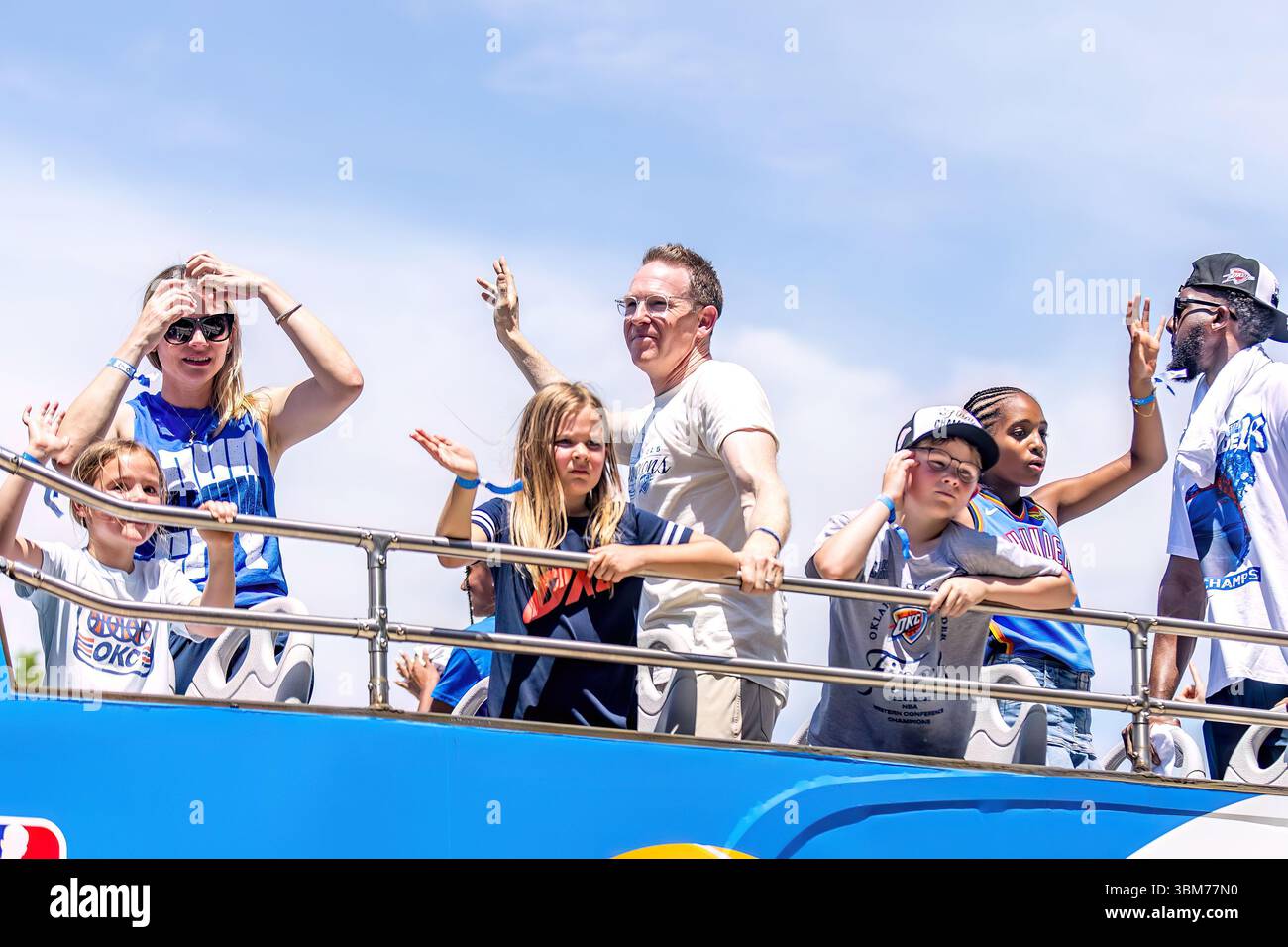 Oklahoma City Thunder General Manager Sam Presti celebrate at the ...