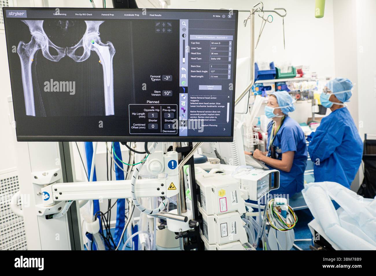 Placement of a hip prosthesis with robotic assistance at Lyon Sud ...