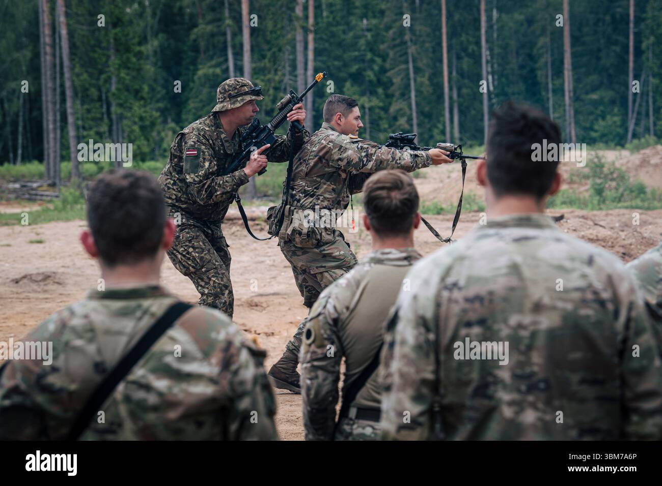 U.S. Soldiers assigned to Alpha and Bravo Companies, 1st Battalion ...