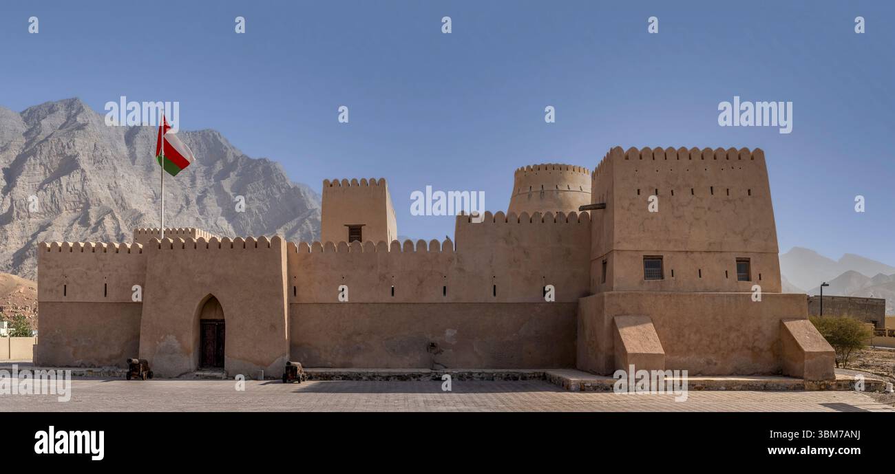 Historic Bukha Fort with traditional stone architecture and defensive ...