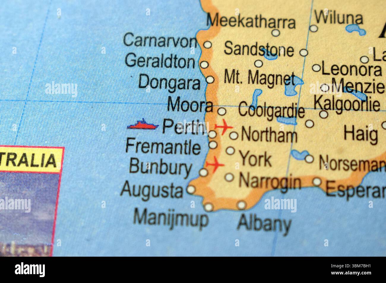 Coolgardie-Australia Political Map Or Administrative Map With Blurry ...