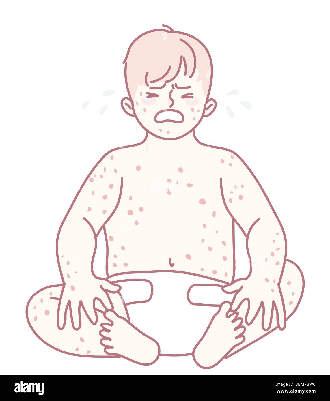 Child pain crying showing Stock Vector Images - Alamy