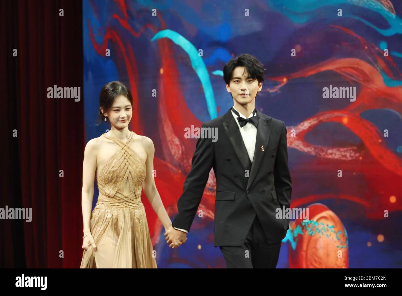 Chinese actress and singer Li Yitong attends an activity in Shanghai ...