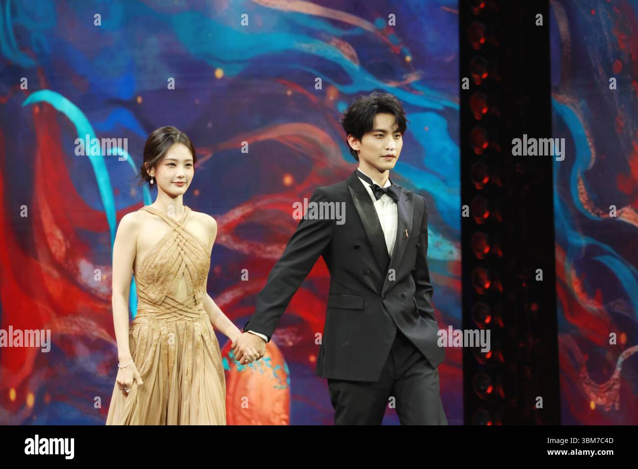 Chinese actress and singer Li Yitong attends an activity in Shanghai ...