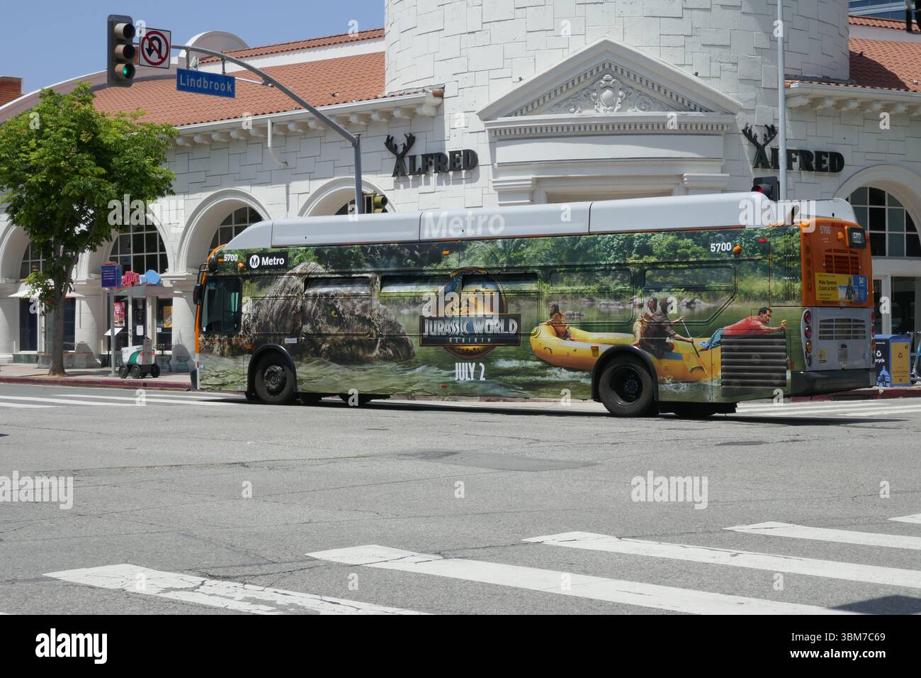 Los Angeles, California, USA 24th June 2025 Jurassic World Rebirth Bus ...