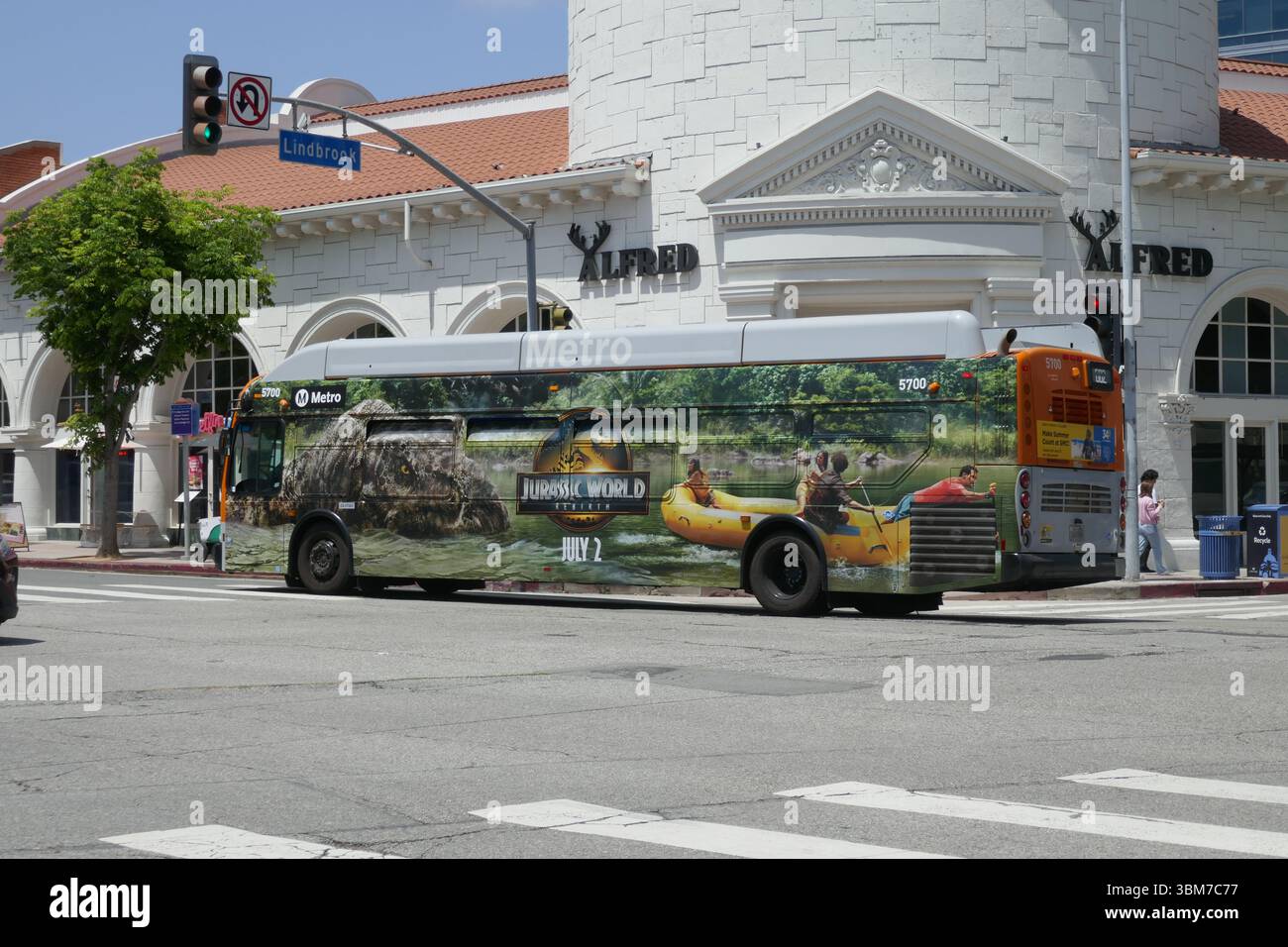 Los Angeles, California, USA 24th June 2025 Jurassic World Rebirth Bus ...